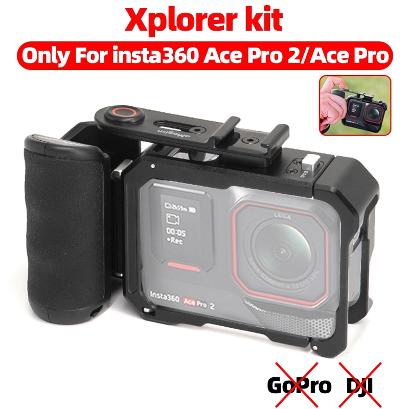 aMagisn Xplorer Grip Kit For Insta360 Ace Pro 2 / Ace Pro Action Camera ...