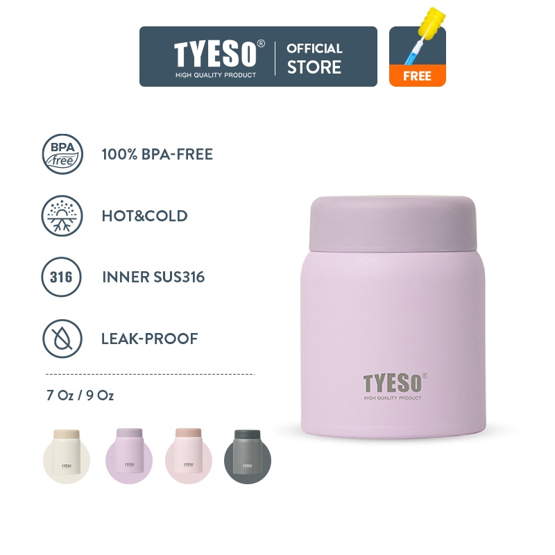 TYESO® Vacuum Insulated Tumbler 316 stainless steel thermos Food Jar ...