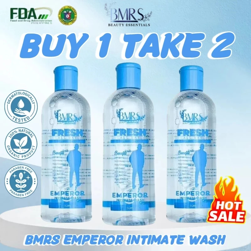 【Buy 1 Take 2】Original BMRS Emperor Intimate Wash Fresh All Day For Men ...
