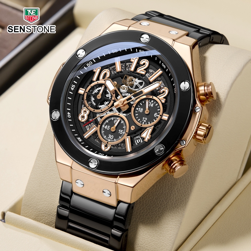 SENSTONE Watch for Men Original Waterproof Stainless Steel Unisilver ...