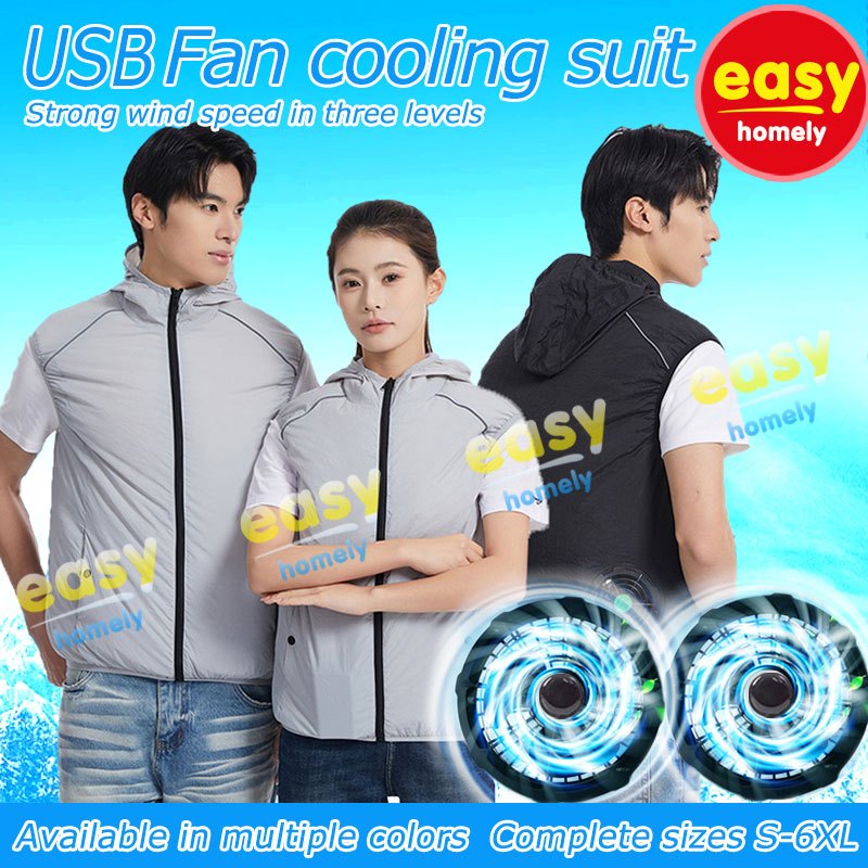Cooling Vest Wearable Cooling Fan Vest Heatproof Suitable for Summer ...