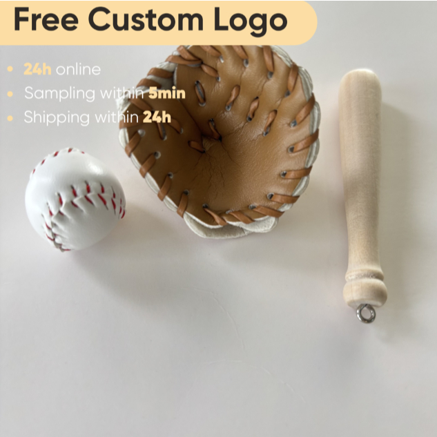 1PCS free customized mini wooden stick baseball bat accessories new ...