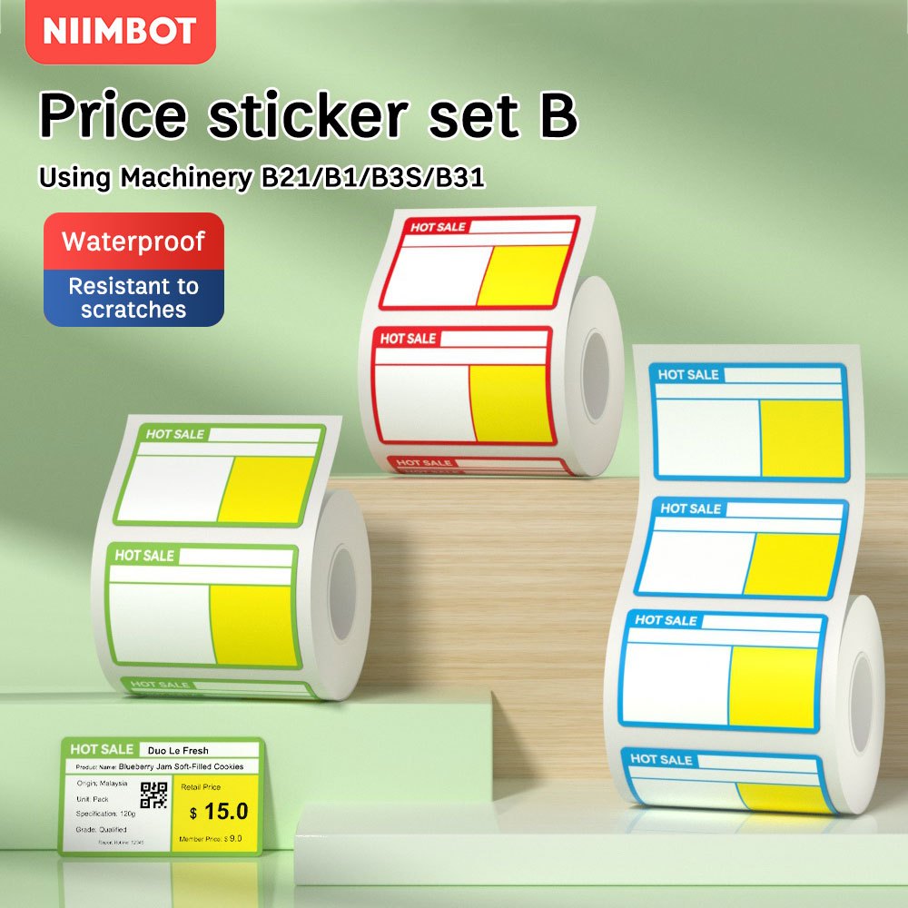 NIIMBOT B21/B1/B3S Product price tags and shelf price labels for ...