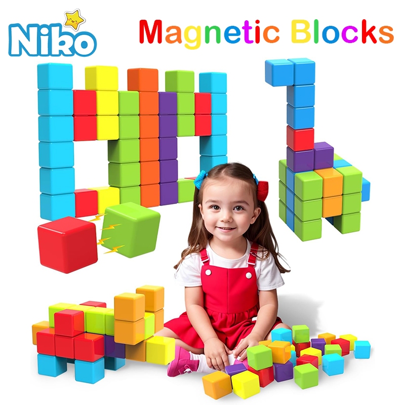 NIKO 32pcs Magnetic Building Blocks Toy Early Educational Toys Magnetic ...
