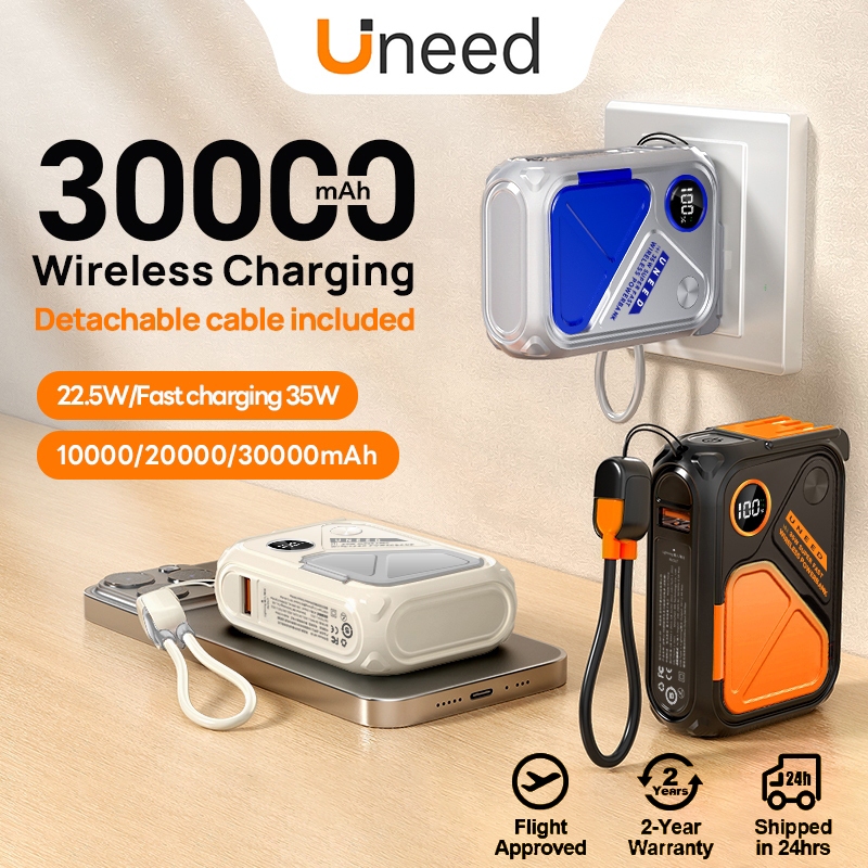 UNEED Original 20000/30000mAh Magnetic Powerbank Fast Charging Wireless ...