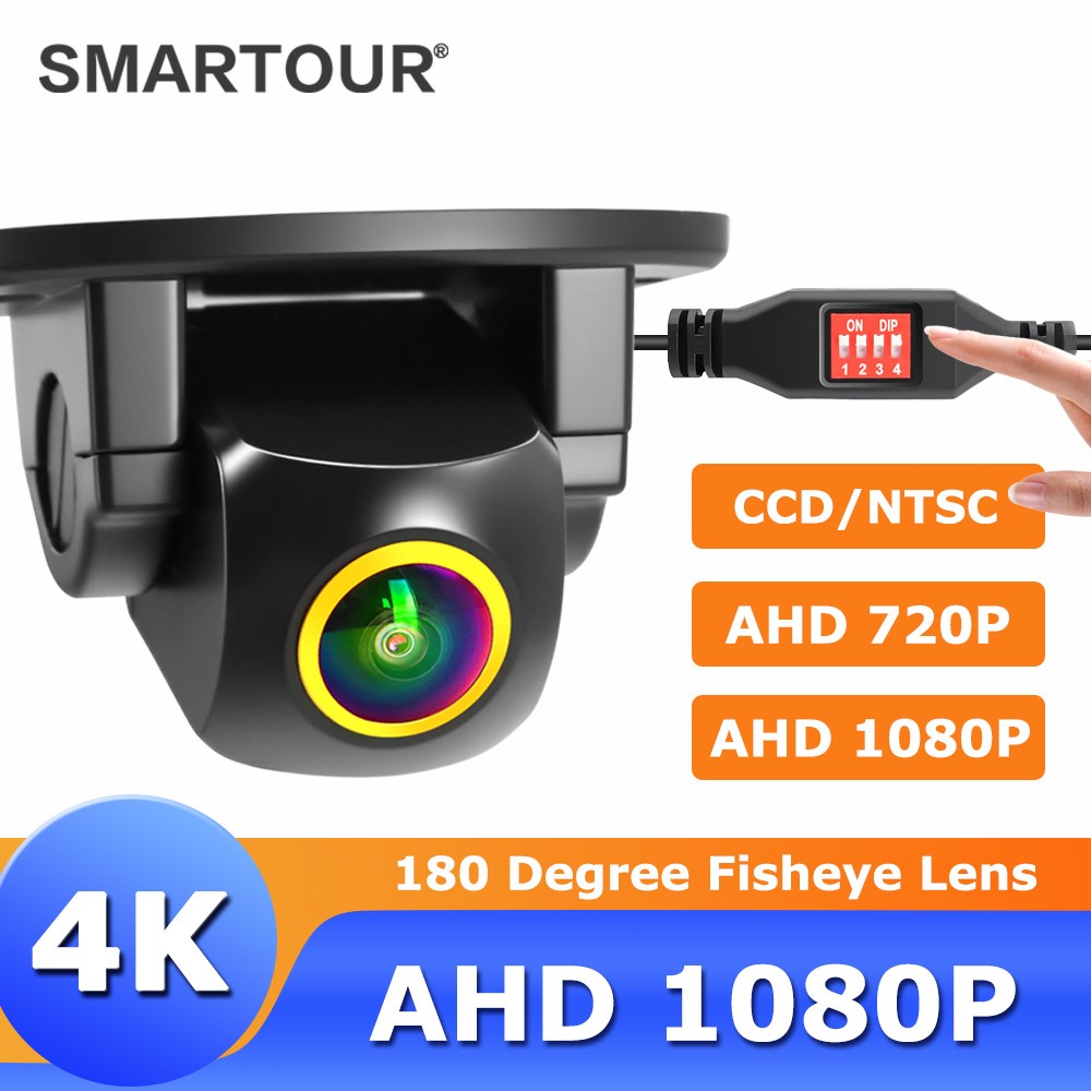 Smartour 4K 720/1080P AHD Vehicle Rear View Reverse Dial Control Camera ...