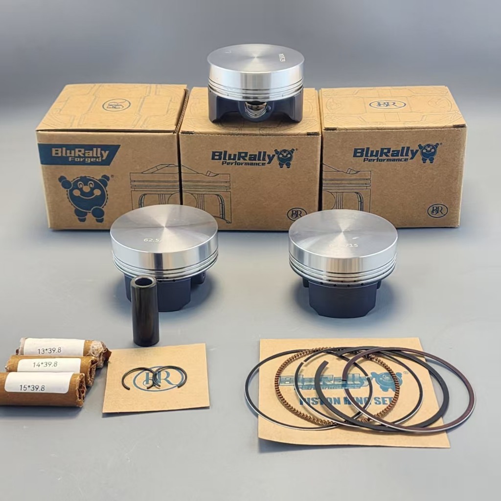 62.5mm Motorcycle Forged Piston Kit for 62.5mm Dia. Cylinder with 13&14 ...