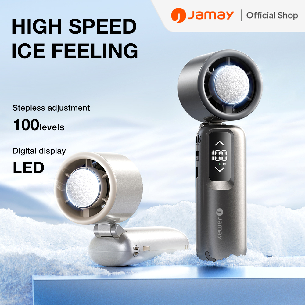 【Free Gift】Jamay Handheld Fan F7Pro Mini Fan 100 Speeds Strong Wind ...