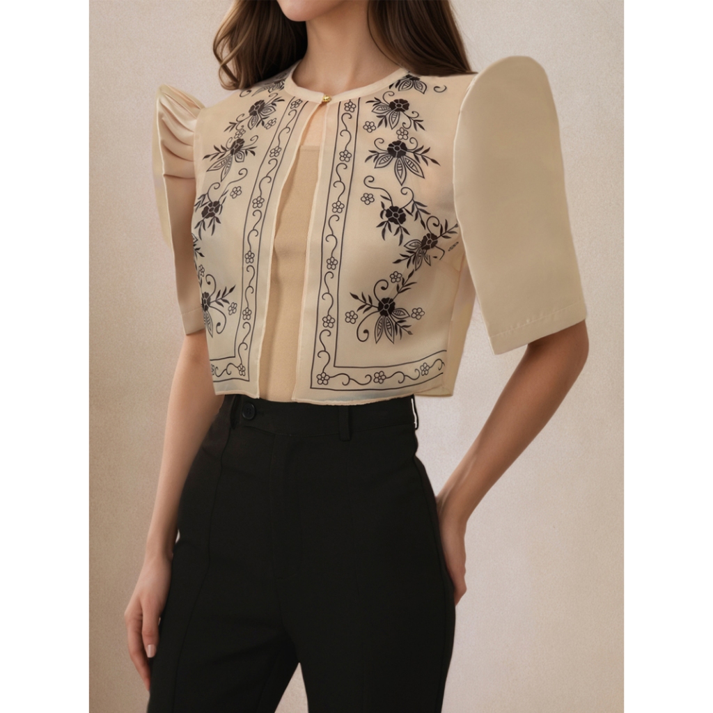 Amyenjoylife Modern Filipiniana Top Bolero For Women Filipiniana Women ...