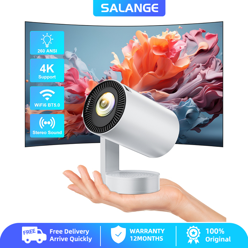 Salange X5Max Mini Portable Projector 4K Android11 WiFi Bluetooth ...