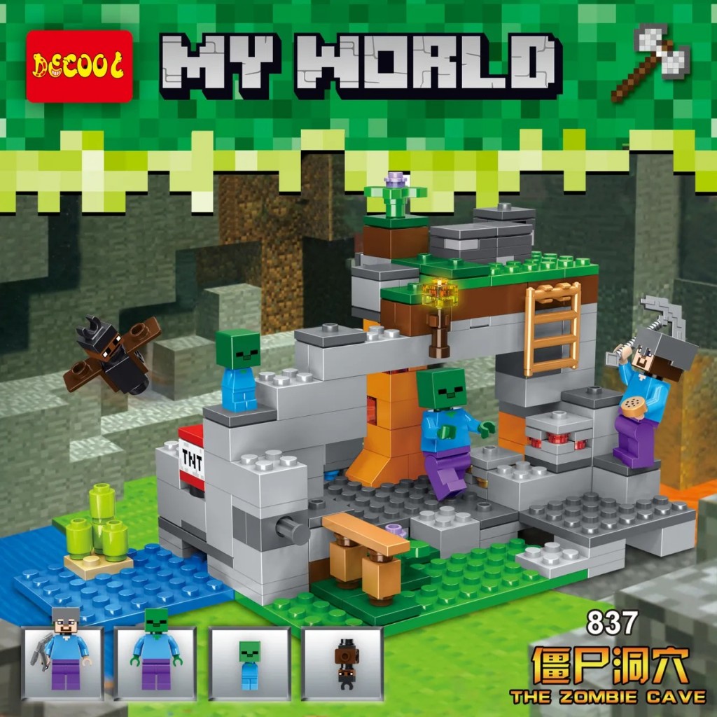 Minecraft Compatible Lego 21141 Zombie Cave Bat Building Blocks ...