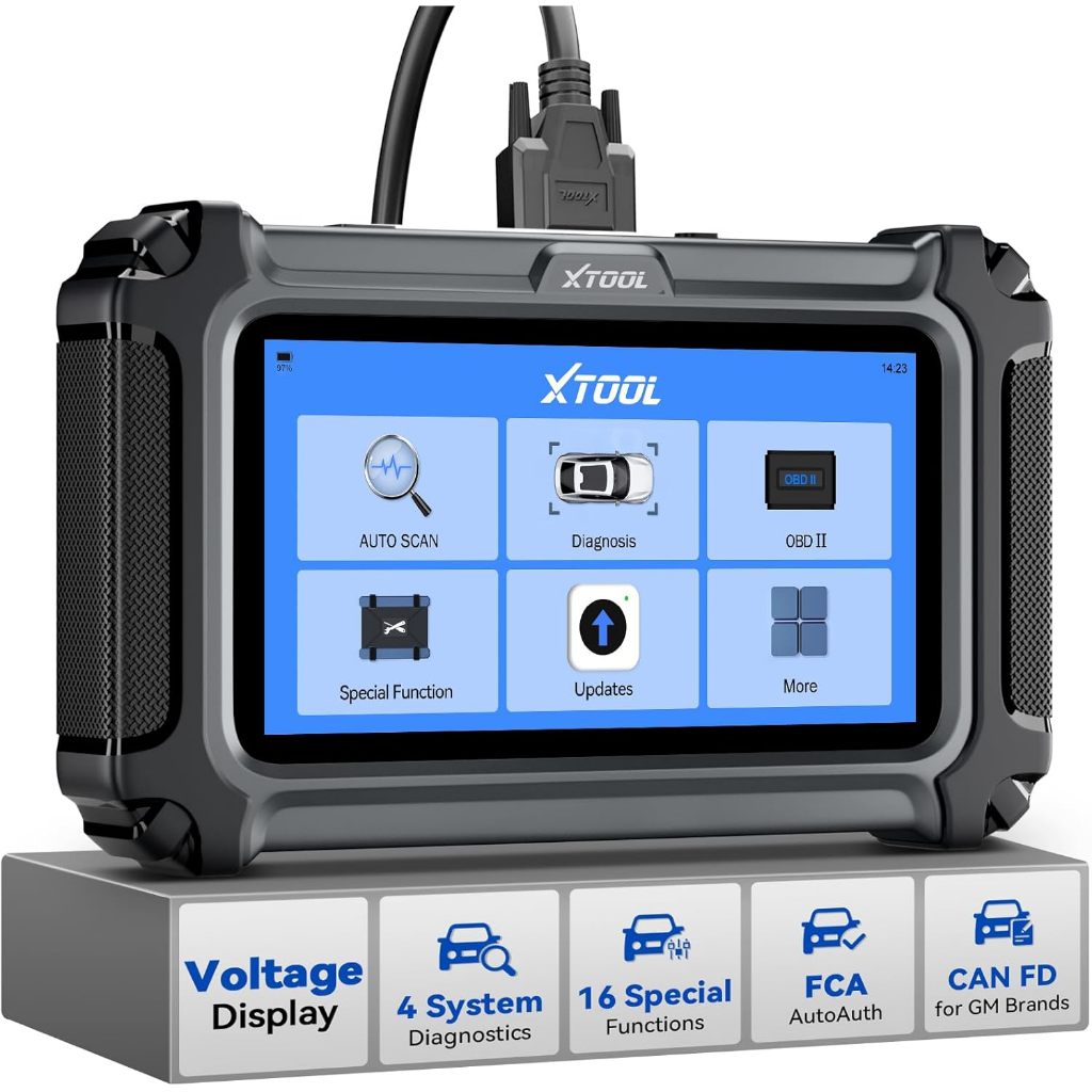 XTOOL D5 D5S Auto OBD2 Scanner 16+ Resets CANFD FCA ECM/TCM/ABS/SRS/EPB ...