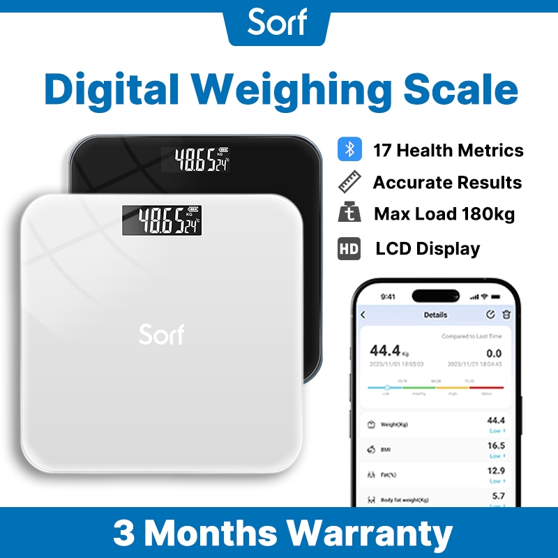 Sorf Digital Weighing Scale for Human Calorie Deficit Body Fat Scale ...