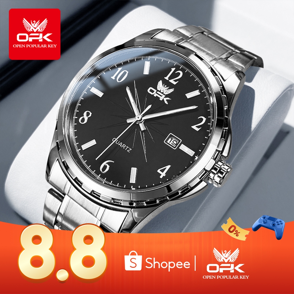 OPK【Fast Shipping】Watch For Men Waterproof Original Quartz Stainless ...