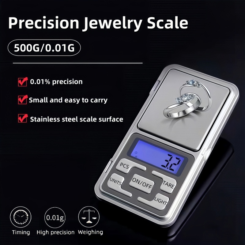Jewelry scale high precision palm balance scale 0.01g electronic pocket ...