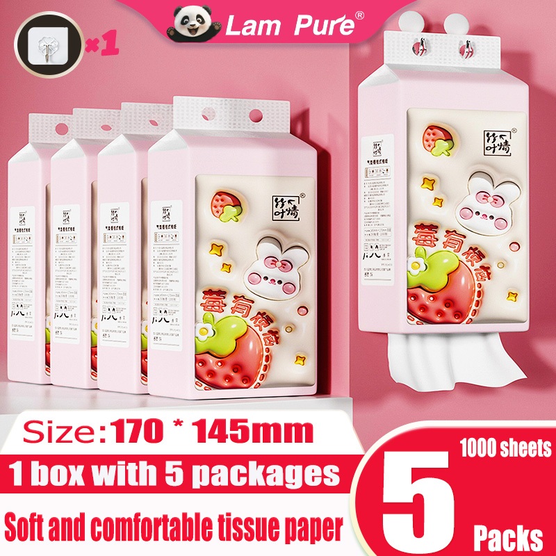 [5 PACKS] LamPure Hanging Tissue AIR-cushion Tissue Cute Tissue Deluxe ...