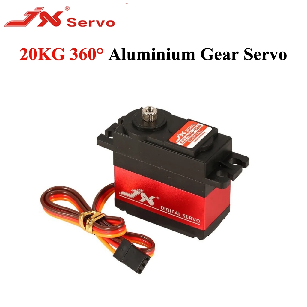 JX PDI-6221MG 20KG 360° Waterproof Coreless Motor Aluminium Steel Gear ...