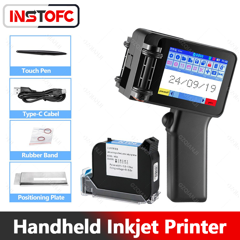 Mini Handheld Inkjet Printer Support Variable Data Real Time Automatic ...