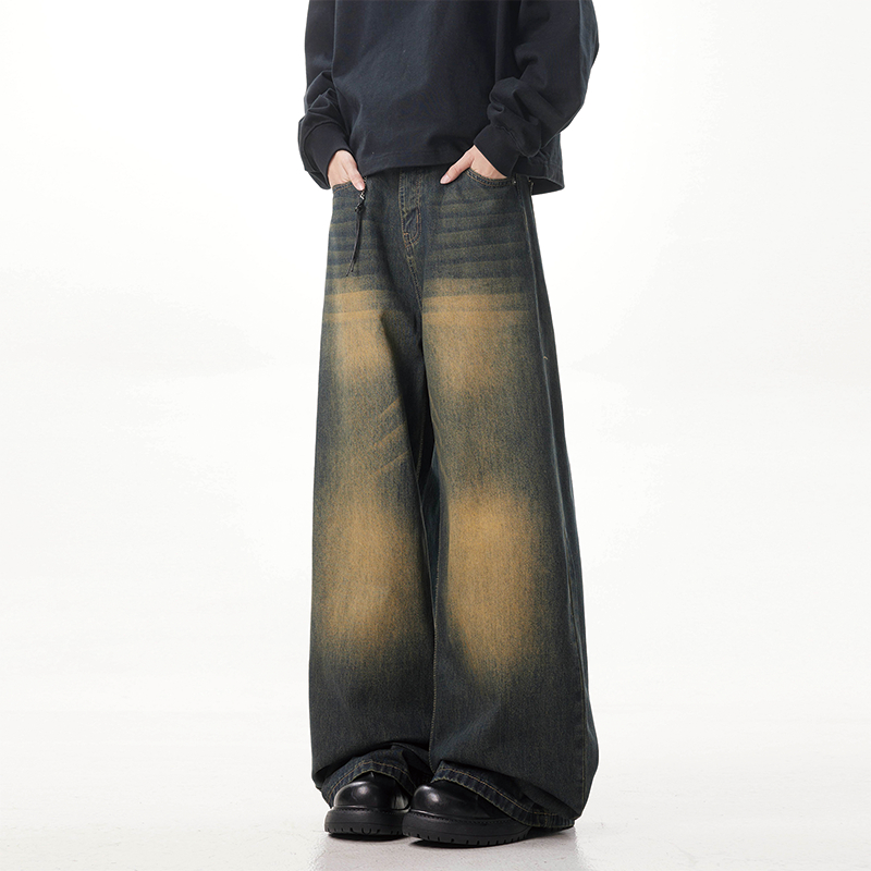 Maong for men retro Korean style premium denim baggy pants streetwear ...