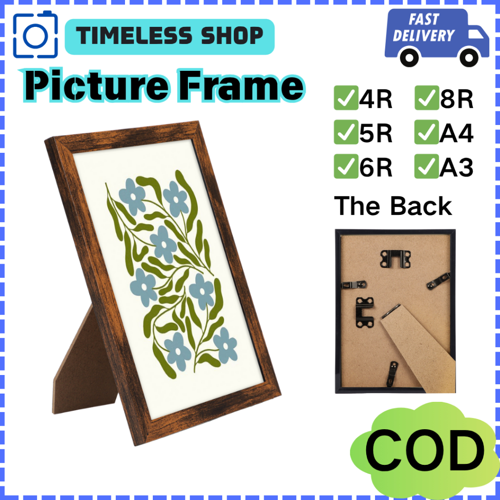 Picture Frame 4R/5R/6R/8R/A4/A3 Home Decor Photo Frame Wall Decor ...