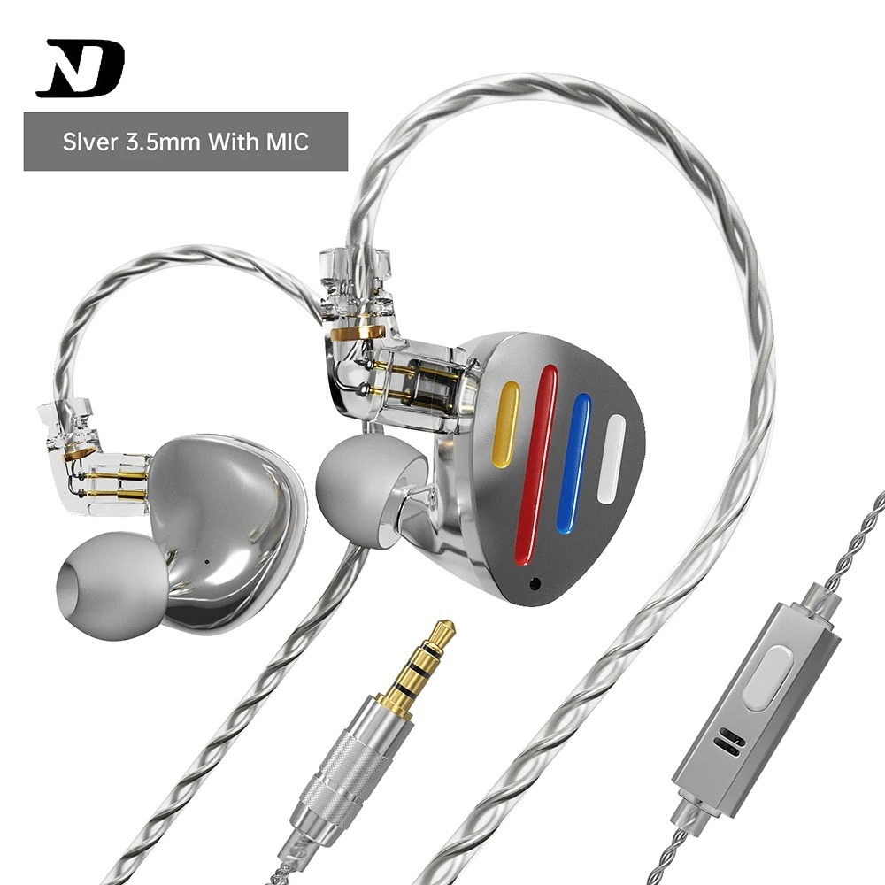 ND X12 HiFi Tuning Earphone 10mm Dynamic Driver +5BA Hybrid Monitor ...