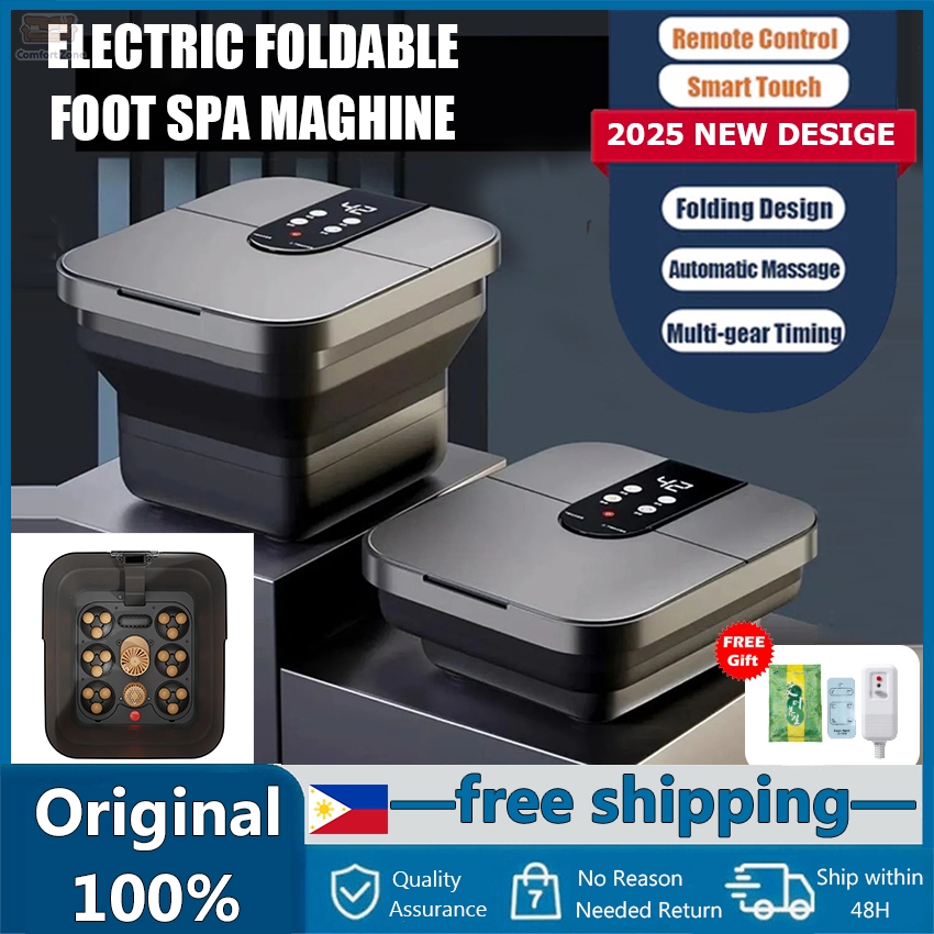 【In Stock】 Foldable Electric Foot Spa Machine with Heater and Bubble ...