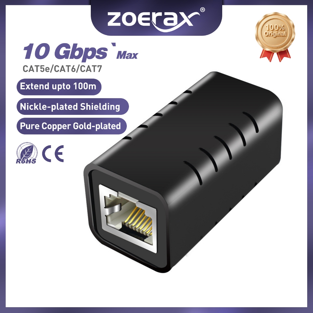 ZoeRax 1PCS Keystone Jack RJ45 Coupler Ethernet Inline Connector Plugs ...