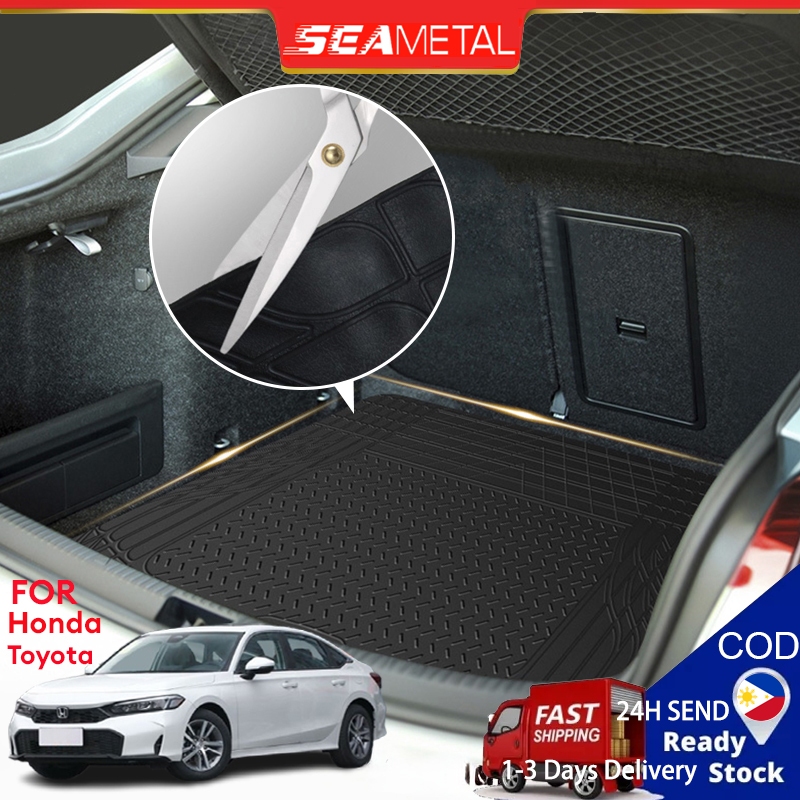 SEAMETAL Universal Car Trunk Mat Heavy-Duty Protection Car Cargo Liner ...