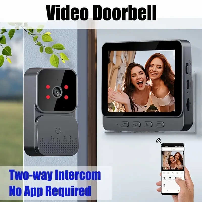 M10 Smart Video Doorbell - Wireless WiFi Security Camera, Remote ...