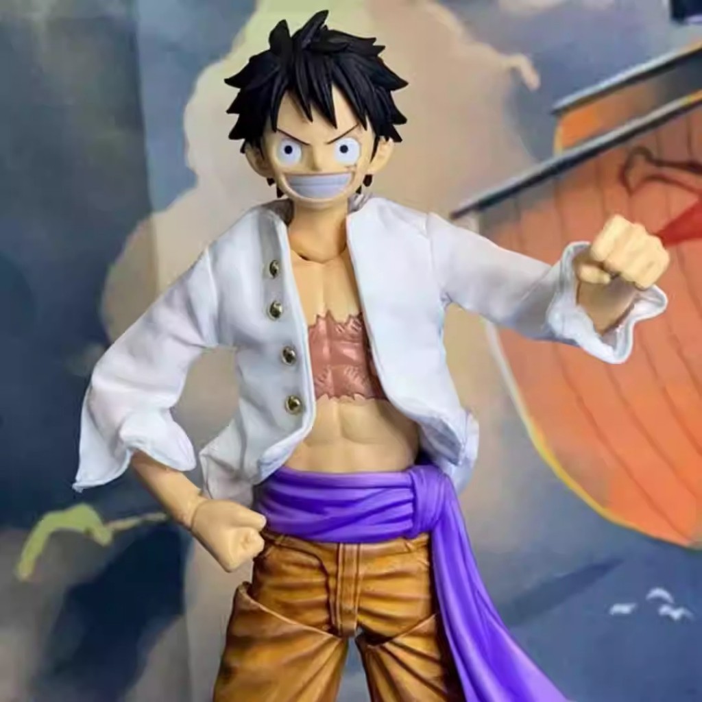 NANA One Piece IW Luffy Clothing Commoner's Clothes White Smock Nika ...