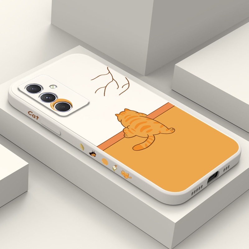 Orange Cat Phone Case For Samsung Galaxy A17 A07 A56 A36 A26 A16 A06 ...