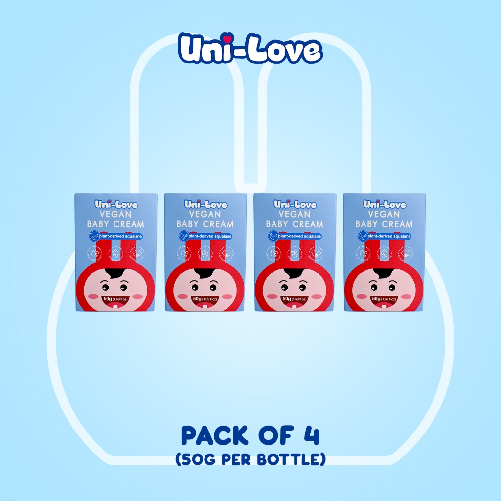 UniLove Vegan Baby Cream 50g Pack of 4 | Shopee Philippines
