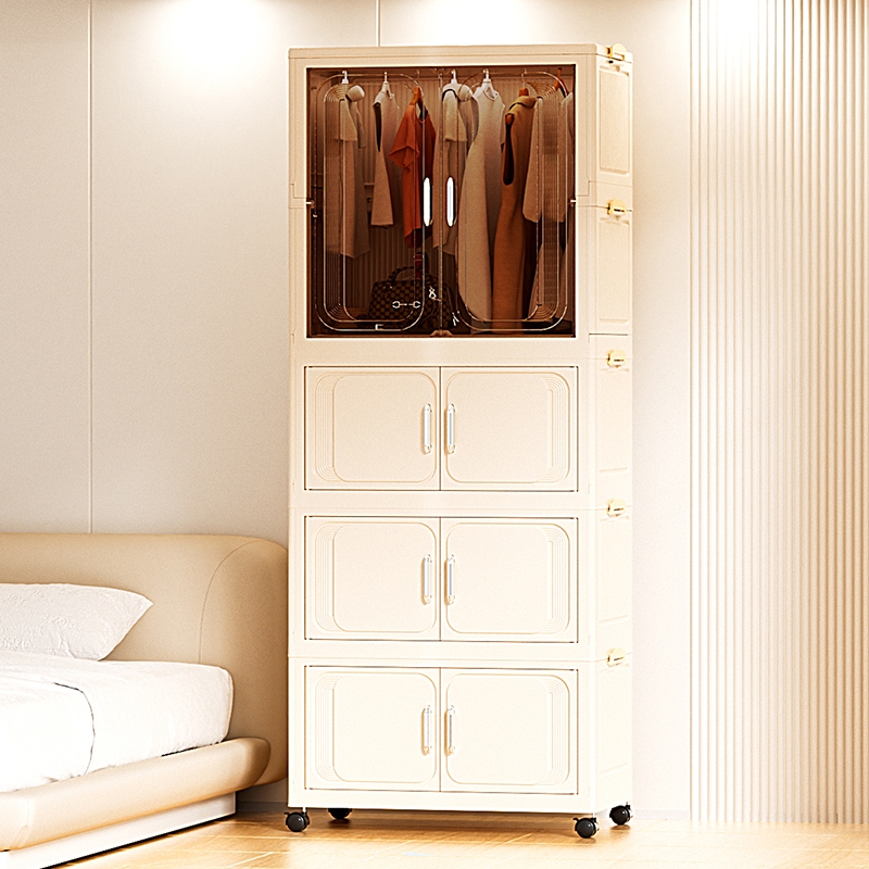 【COD Cabinet For Clothes】transparent baby cabinet with hanger 65cm ...