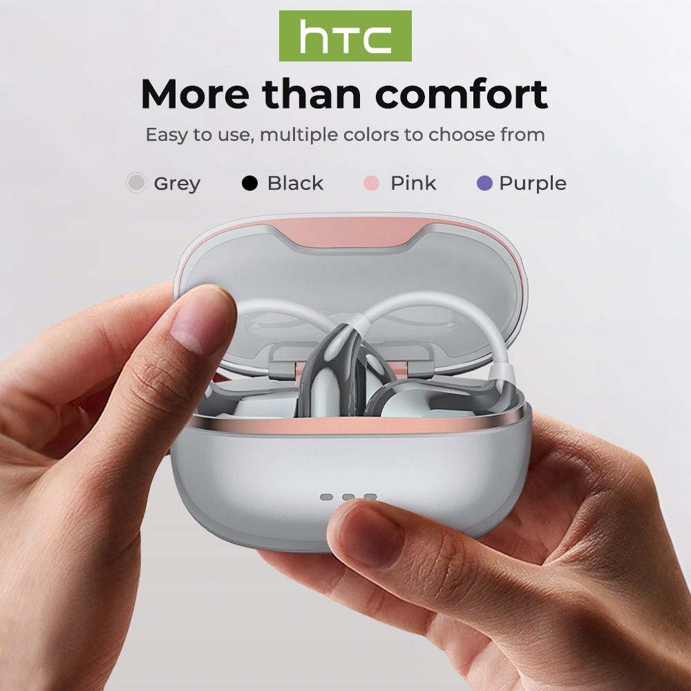 HTC NE18 Wireless Earbuds, Waterproof Sports Bluetooth Headphones, AI ...