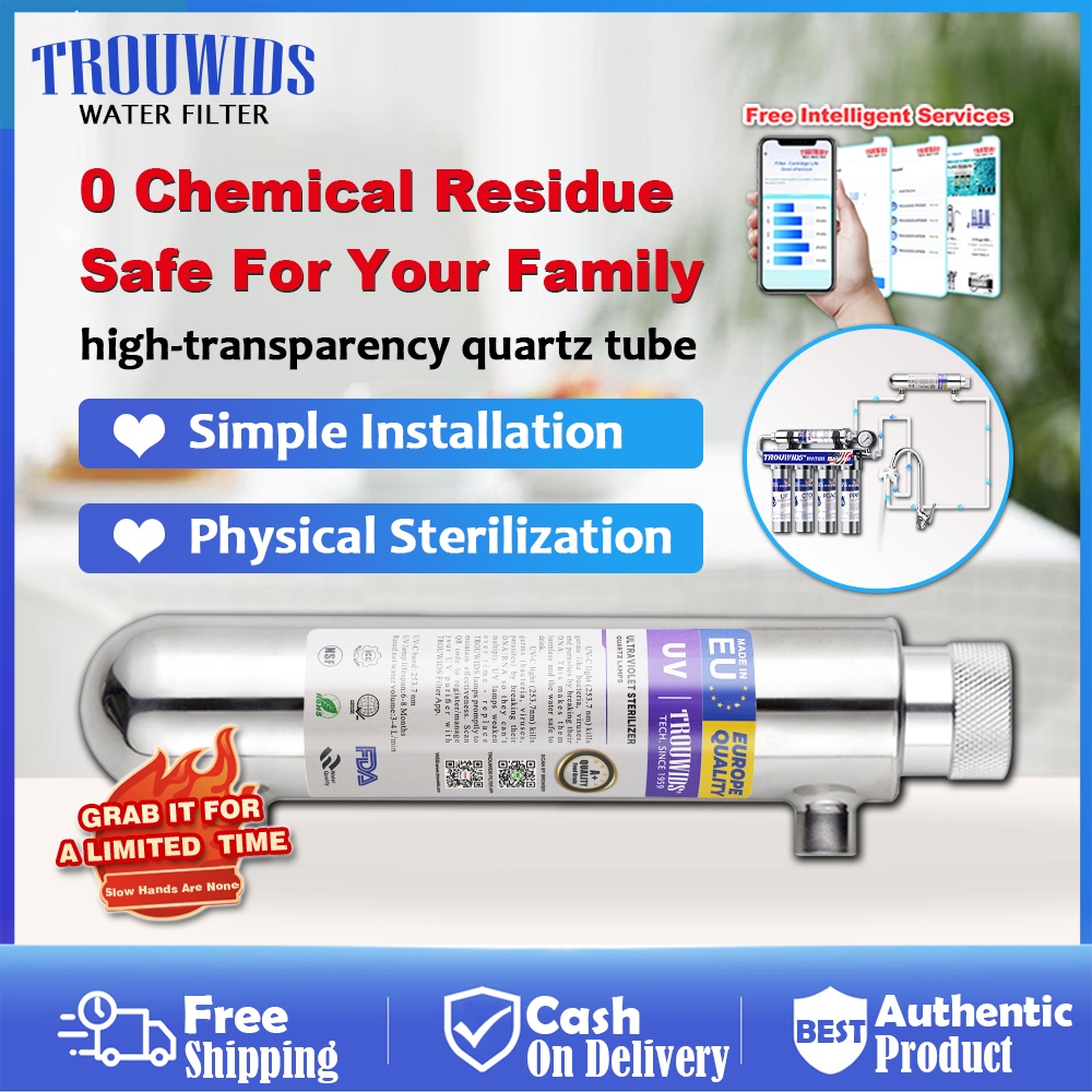 TROUWIDS UV Water Sterilizer Ultraviolet Tube Lamp Drink Water ...