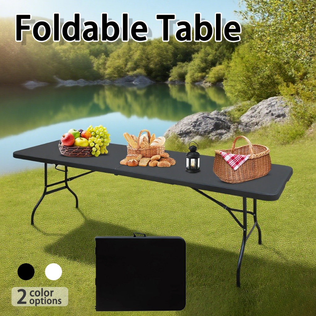 AOKANG 4FT Folding Table Foldable Table Dining Table Heavy Duty camping ...