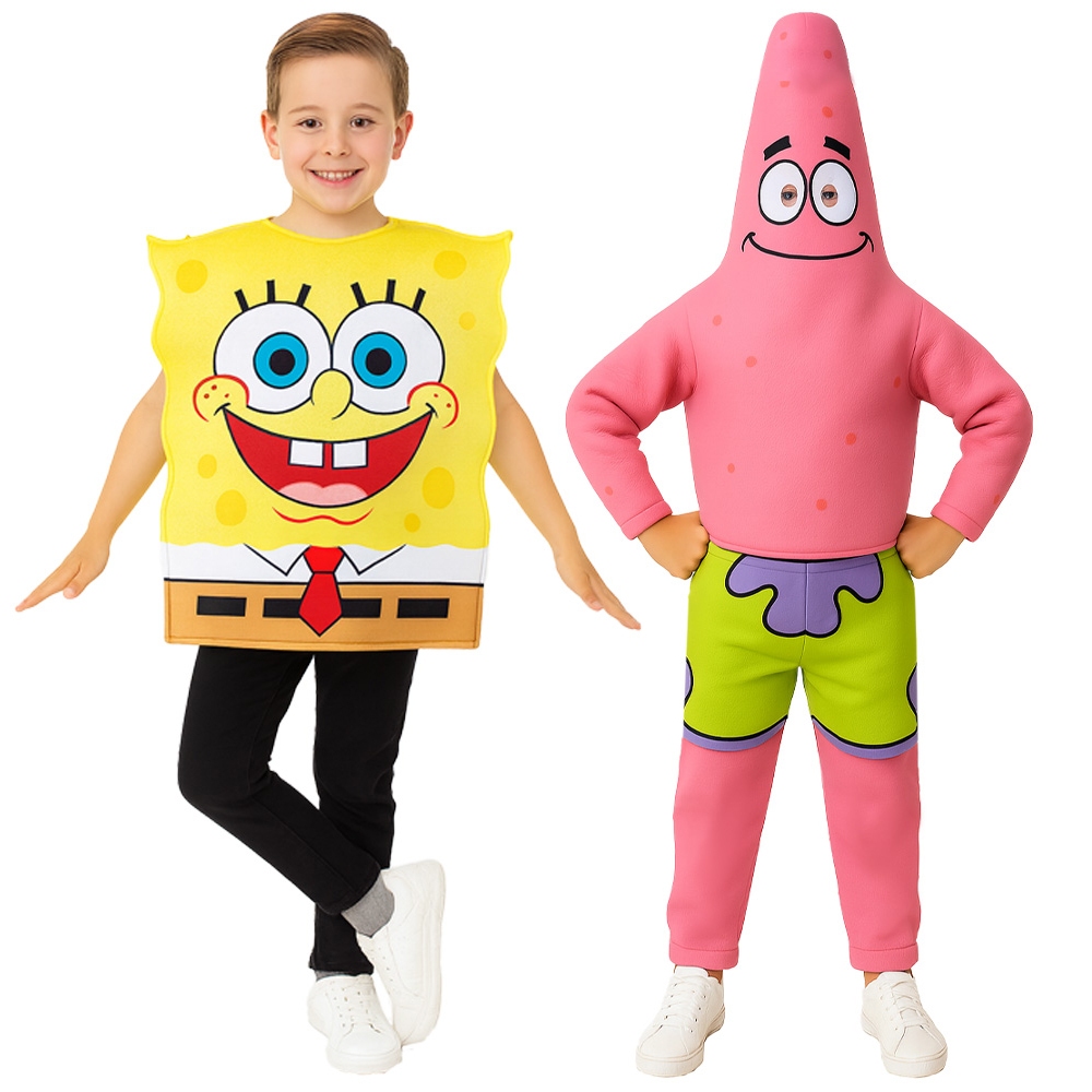 COD Kids Lovely SpongeBob Costume Classic Patrick Star&SpongeBob ...