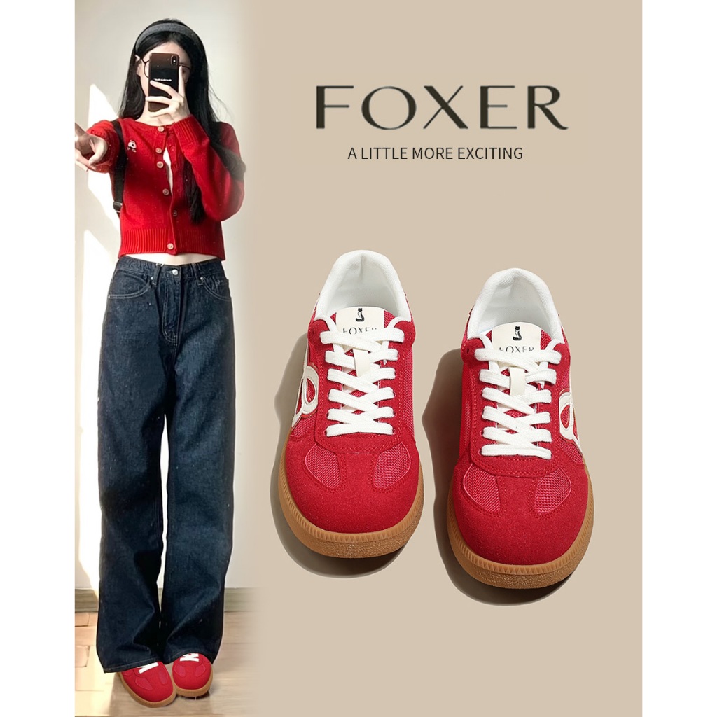 FOXER Women's Canvas Shoes - Comfortable Flat Sole with Shock ...