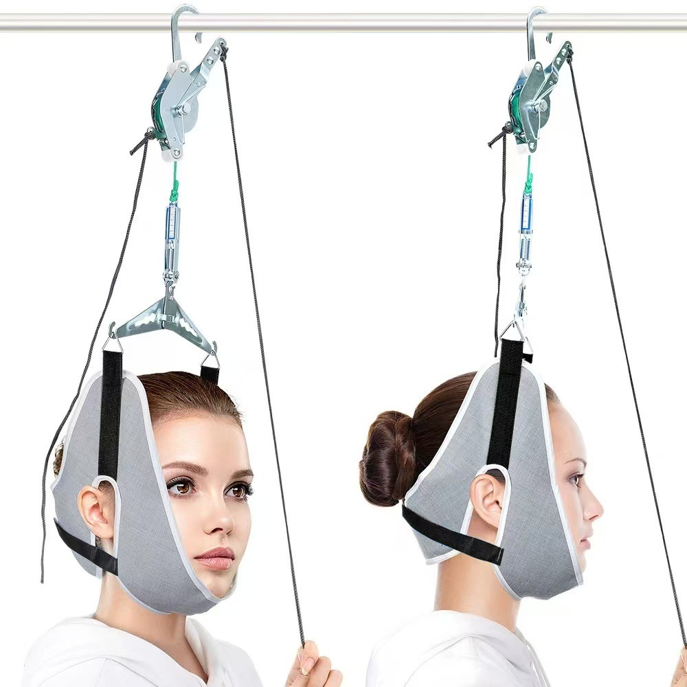 Portable Neck Traction Device - Over Door Cervical Spine Stretcher ...