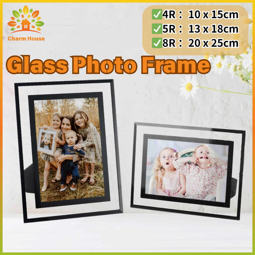 8R/5R/4R Crystal Glass Photo Frame Certificate Wedding photo Frame ...