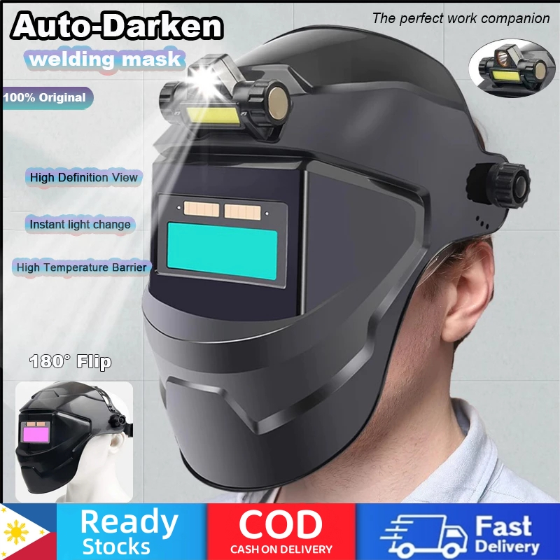 Auto Darken Welding Mask Head Protection Faceshield Auto Darkening ...