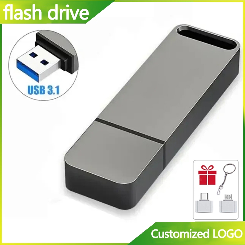 USB3.1 Portable Flash Memory Driver 1TB, 2TB, 4TB Metal Waterproof Pen ...