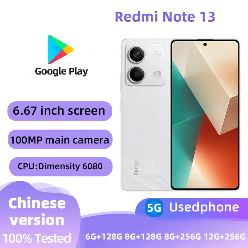 Redmi Note 13（5G）Smartphone Original screen 256GB All Colours Good ...