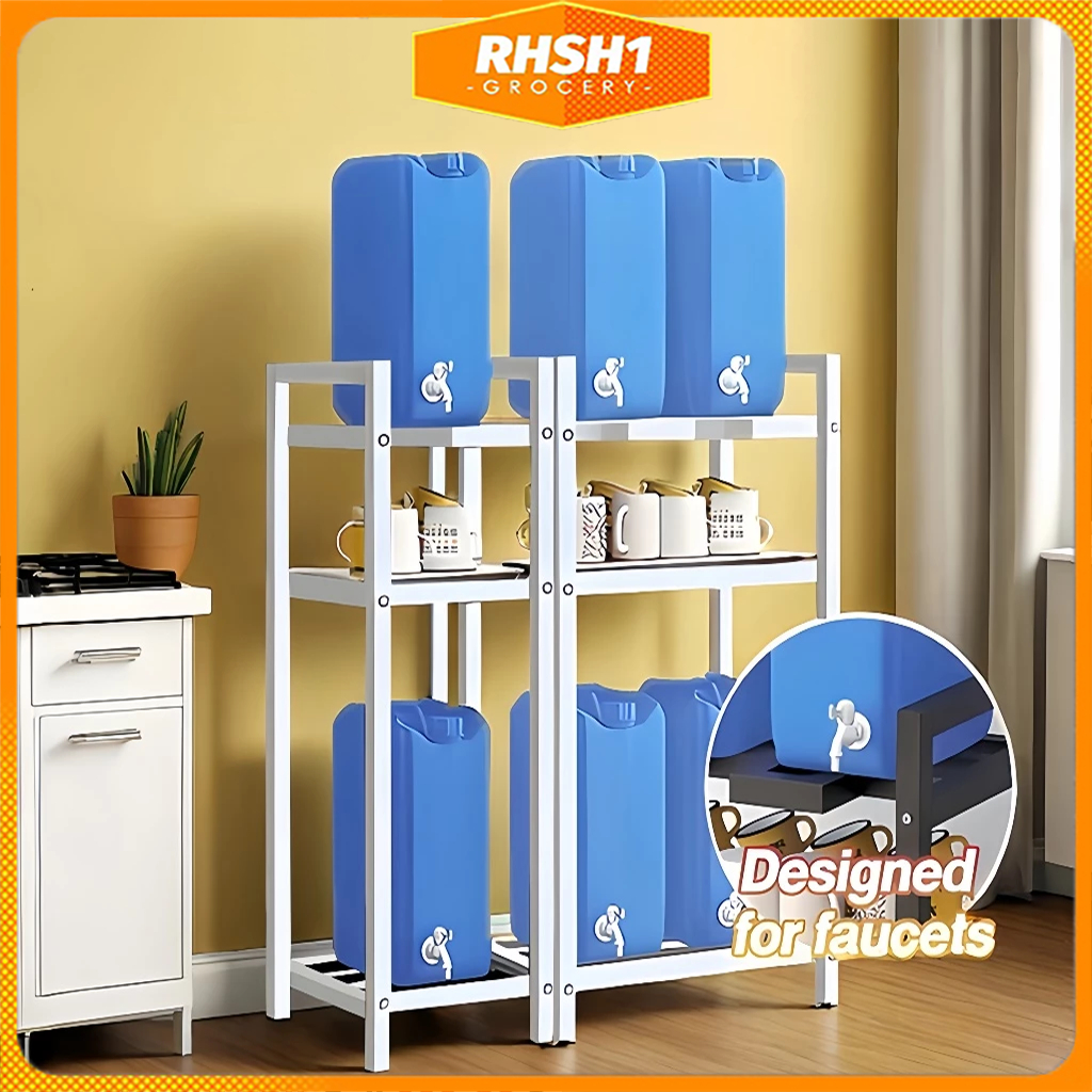 Water Container Rack Container Rack with a cup holder Metal Water ...