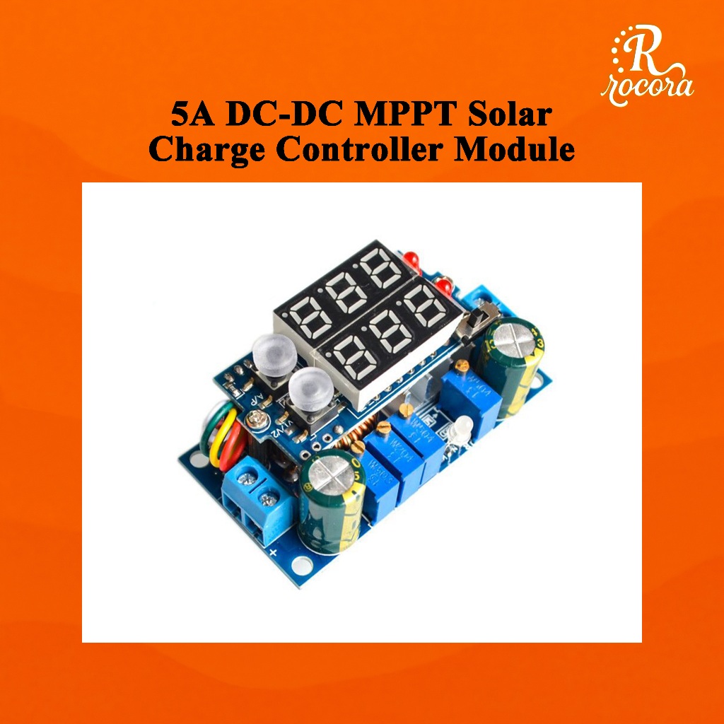 5A DC-DC MPPT Solar Charge Controller Module | Buck Converter with Display | Constant Voltage ...
