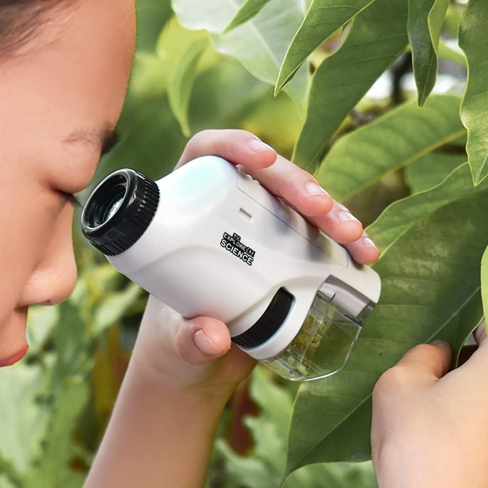 Pocket Microscope for Kids, Portable Handheld Mini Microscope Toy, Kids ...