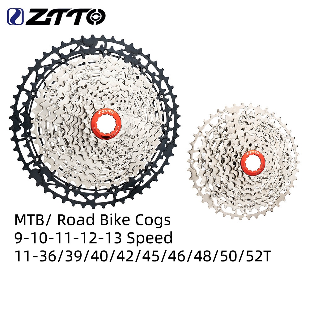 ZTTO MTB Cogs 9/10/11/12/13 Speed Freewheel Road Bike Sprocket 11-36/39 ...
