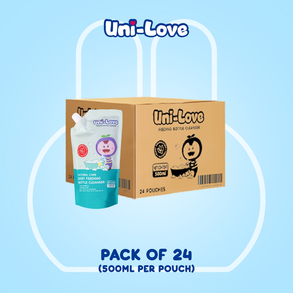 UniLove Baby Bottle Cleanser 500ml Pack of 24 (1 Case) | Shopee Philippines