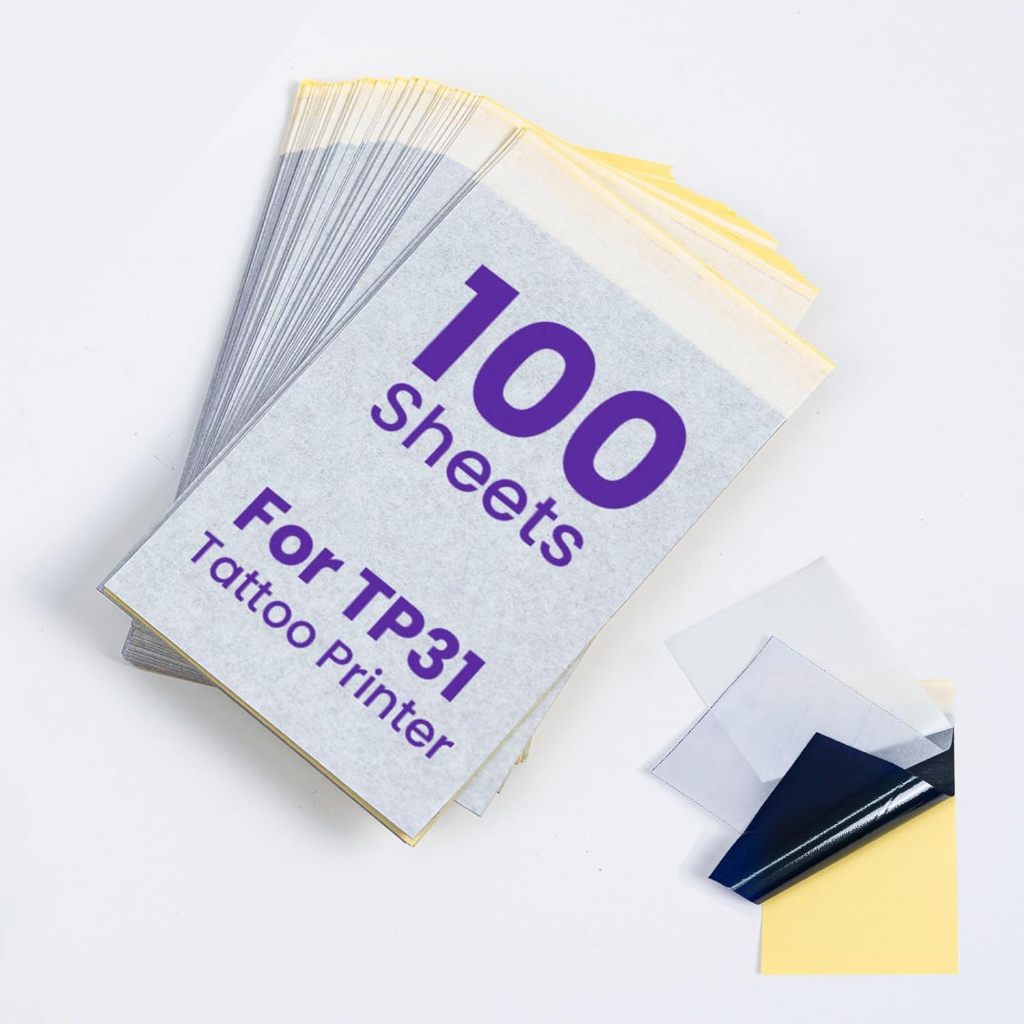 Tattoo Transfer Paper for TP31 Mini Tattoo Stencil Printer, 100 Sheets ...