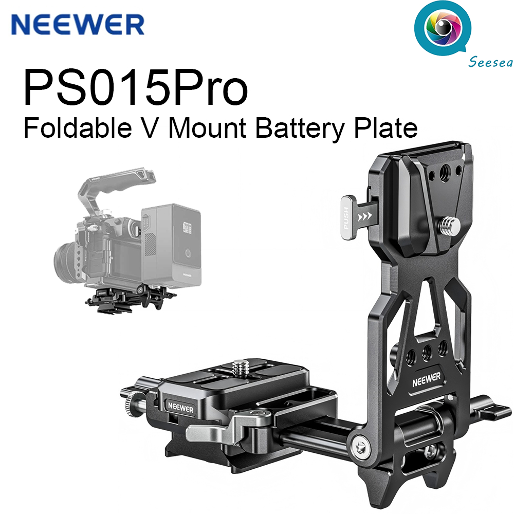 NEEWER PS015Pro Foldable V Mount Battery Plate with Arca Type Camera ...